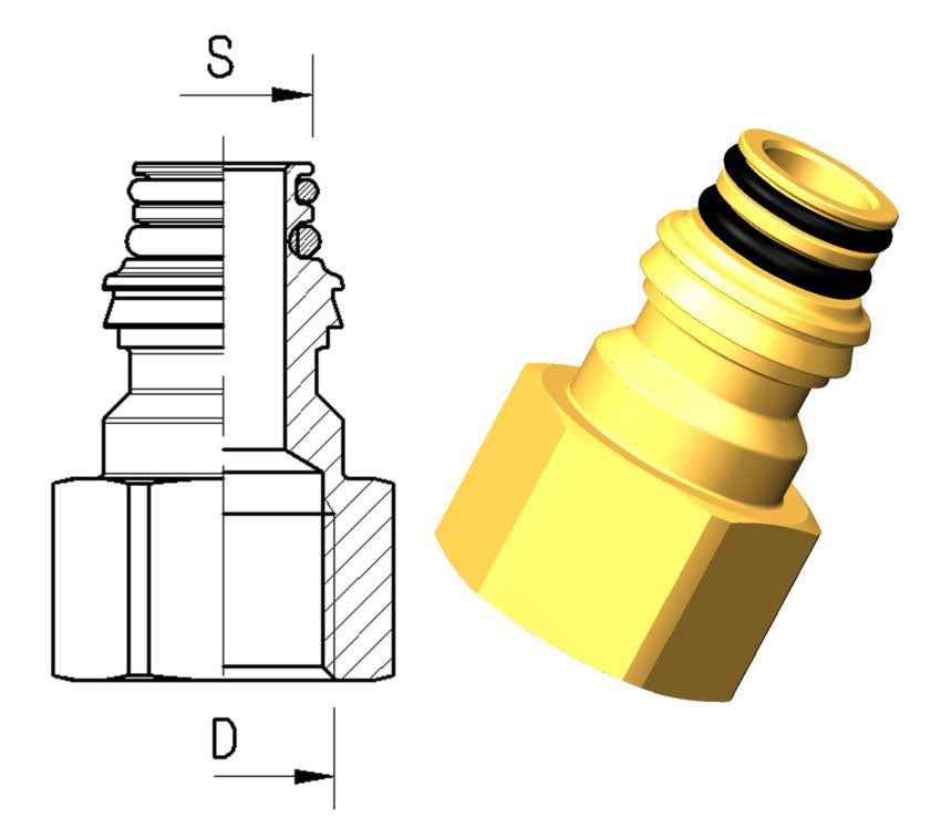Svivel inv M22x1.5 regular ABC – MoRek AS