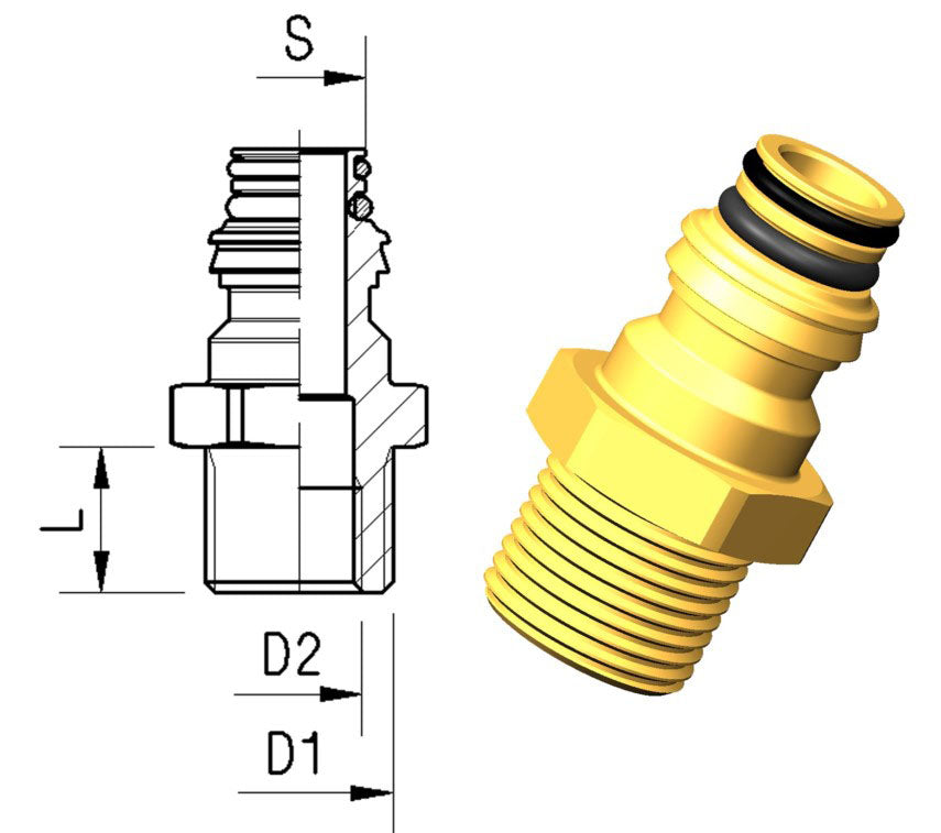 Svivel M28x1,5/ M22x1,5 M – MoRek AS